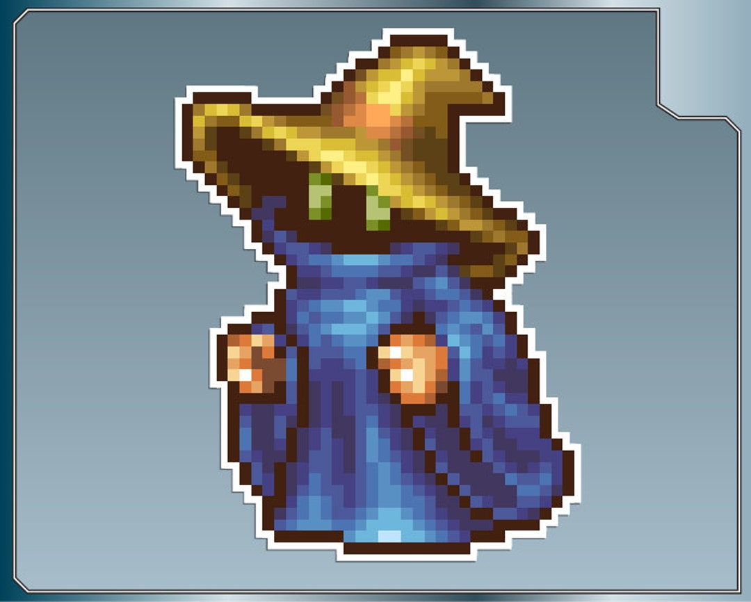 BLACK MAGE No. 2 From Final Fantasy 8 Bit Sprite Vinyl Decal Classic ...