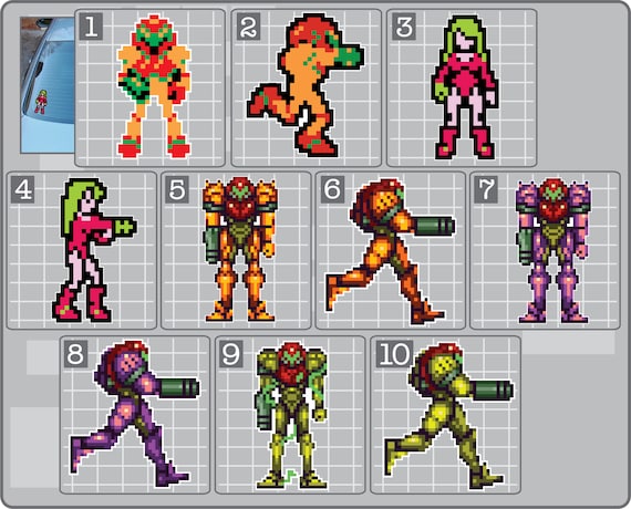 Super Metroid Background Sprites