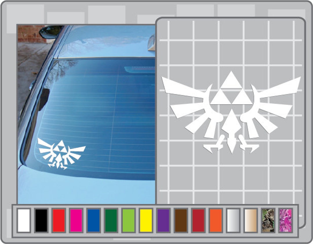 TRIFORCE ICON Logo No. 1 From the Legend of Zelda Cut Vinyl Decal ...
