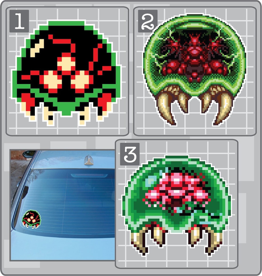 METROID Sprite From Metroid Vinyl Decal Pick Your Favorite Video Game ...