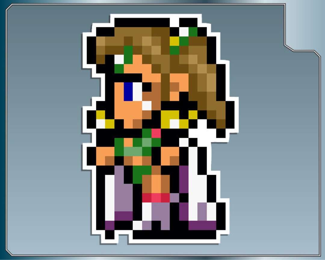 ROSA Sprite No. 1 From Final Fantasy IV 8 Bit Vinyl Decal Classic NES ...