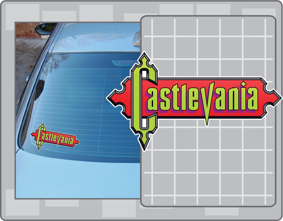 CASTLEVANIA Classic Game Logo Car Window Laptop Decal Castlevania ...