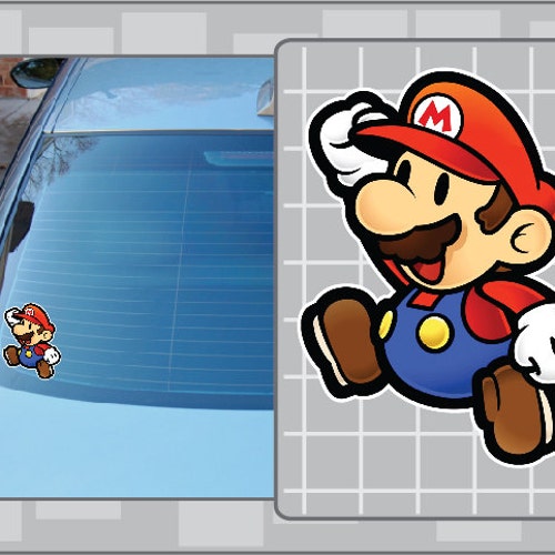 PAPER MARIO Vinyl Decal From Super Mario Bros. Sticker for - Etsy