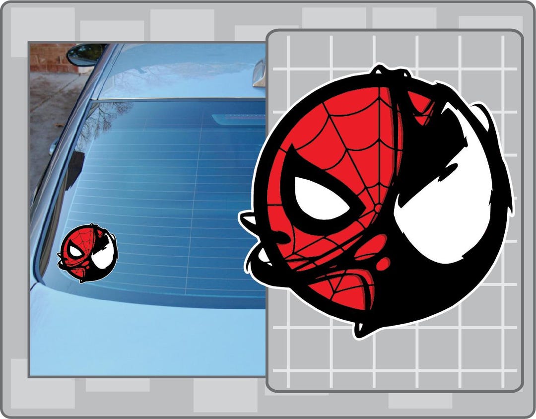 Spider-man and Venom Vinyl Decal #1 Spider Man Sticker - Etsy