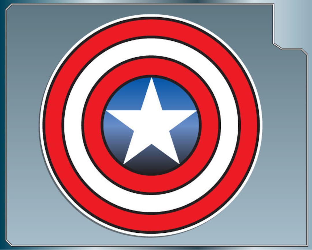 CAPTAIN America's Shield Icon Logo Vinyl Decal Sticker - Etsy