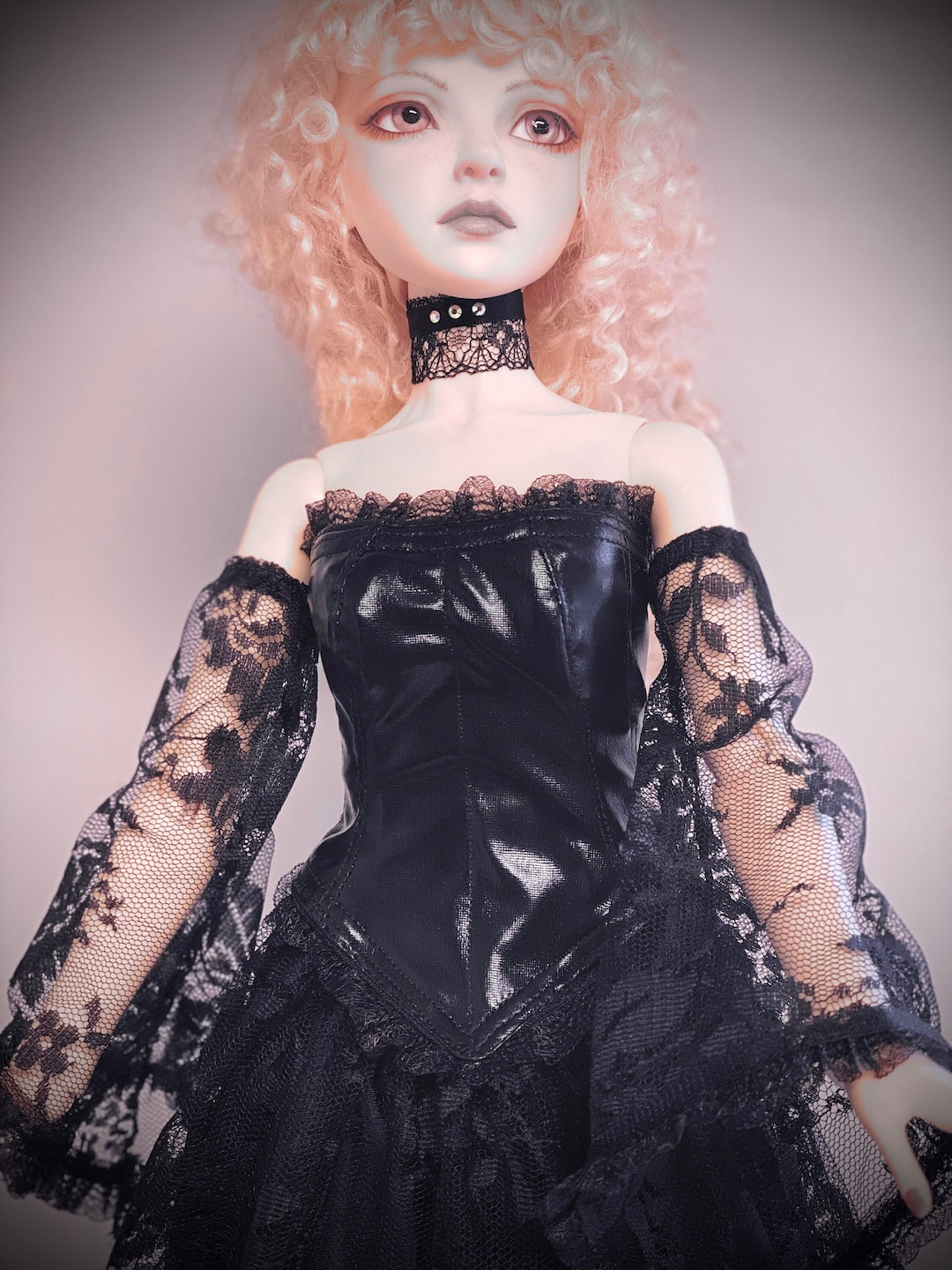 BJD Dress, Doll Clothes, Doll Gown, Black, Lace - Etsy