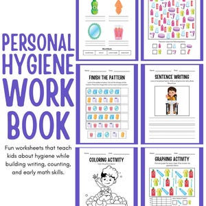 25+ Personal Hygiene Workbook Preschool Kindergarten Activities Learn ...