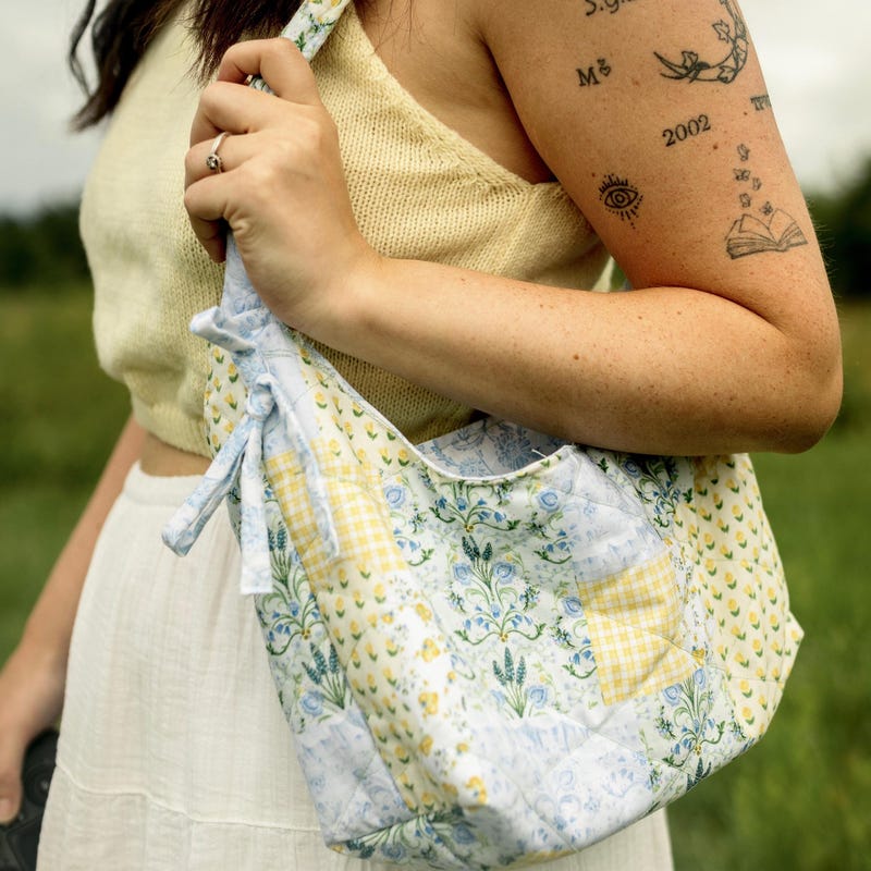 Blue Patchwork Boho Bag - Etsy