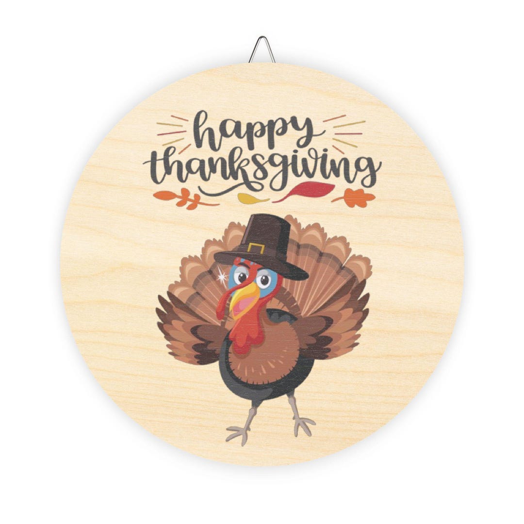 Thanksgiving Wood Sign, Rustic Holiday Decor, Farmhouse Sign, Turkey ...