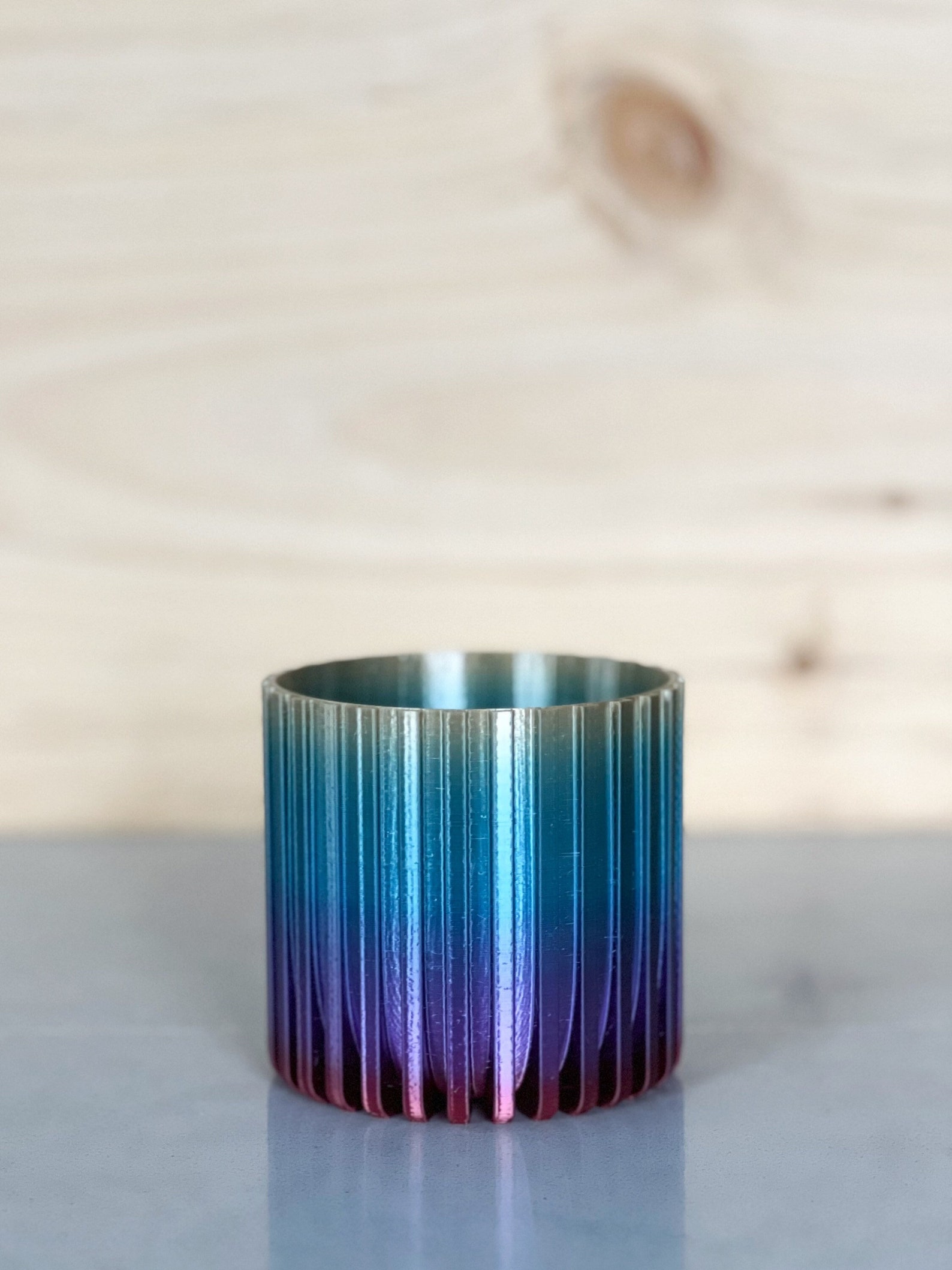 3" Modern Rainbow Planter, Medium 3D Printed Colorful Plant Pot - Etsy