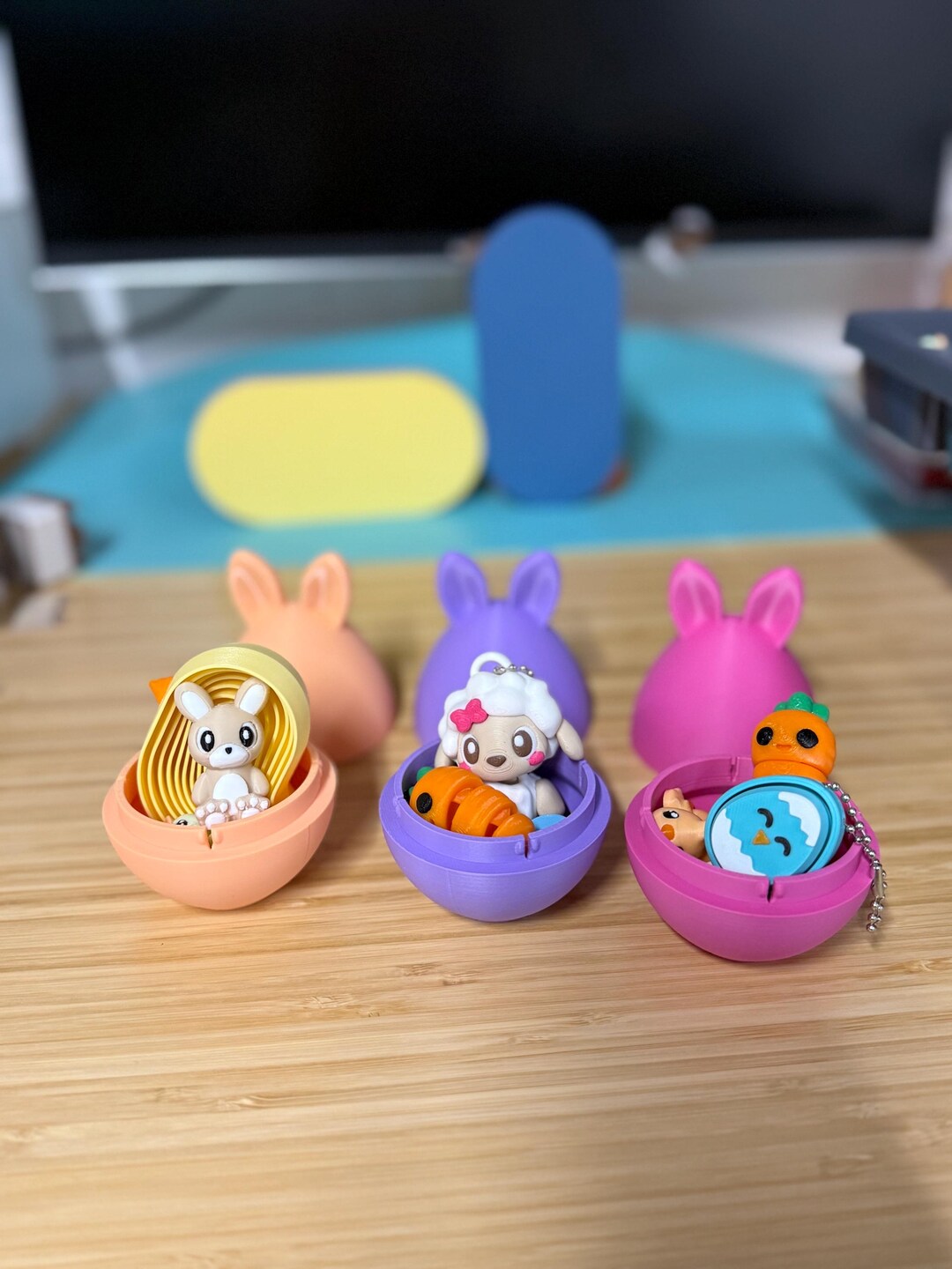 3D Printed Mystery Pre-filled Easter Egg – Easter Toy Surprise for Kids ...