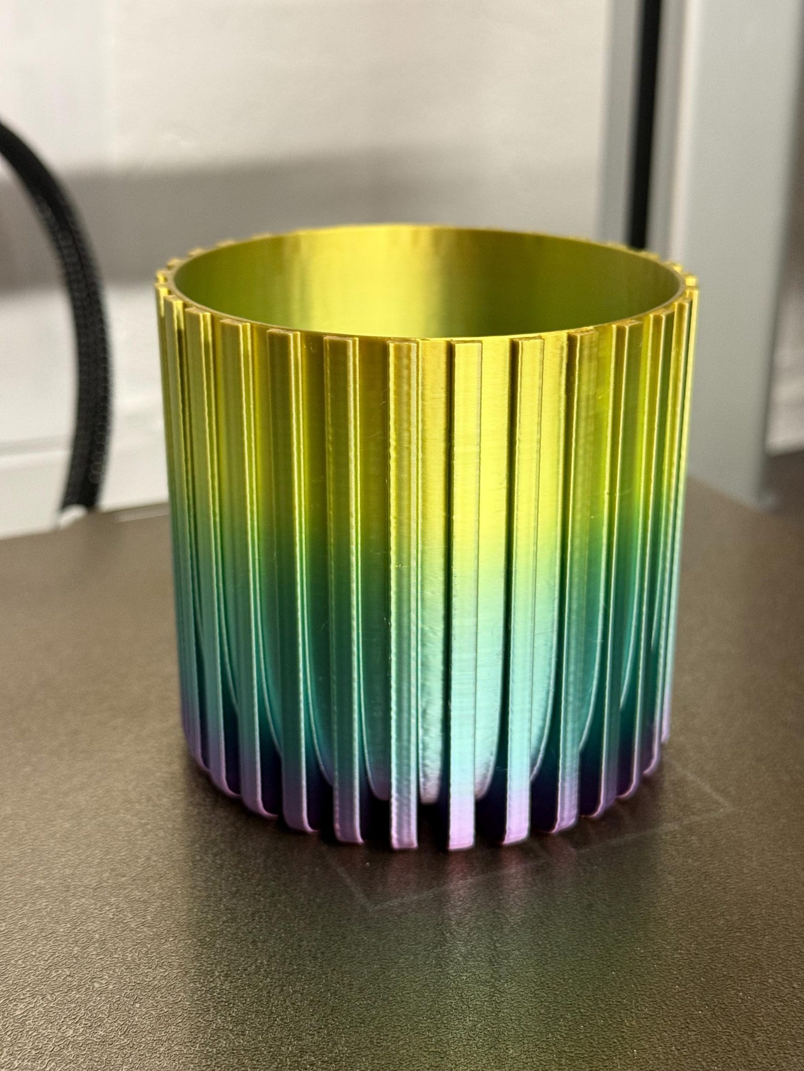 3" Modern Rainbow Planter, Medium 3D Printed Colorful Plant Pot - Etsy
