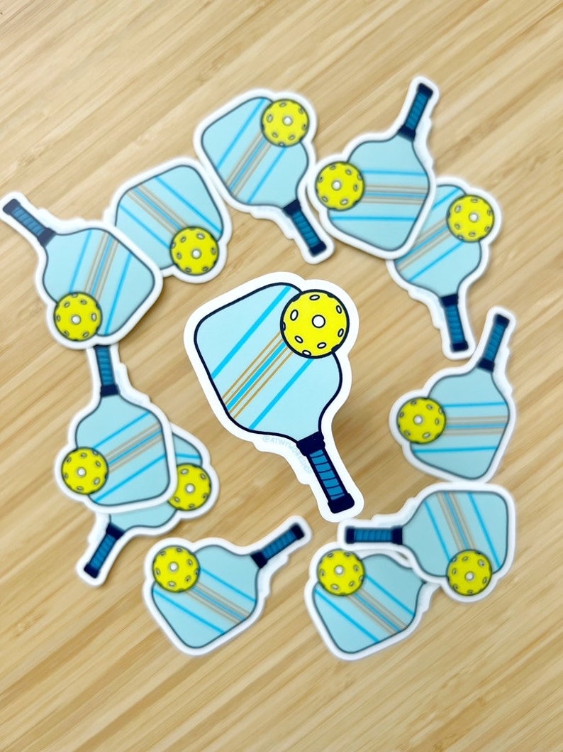 Pickle Ball Paddle Sticker 2.5 Waterproof Vinyl Pickleball - Etsy