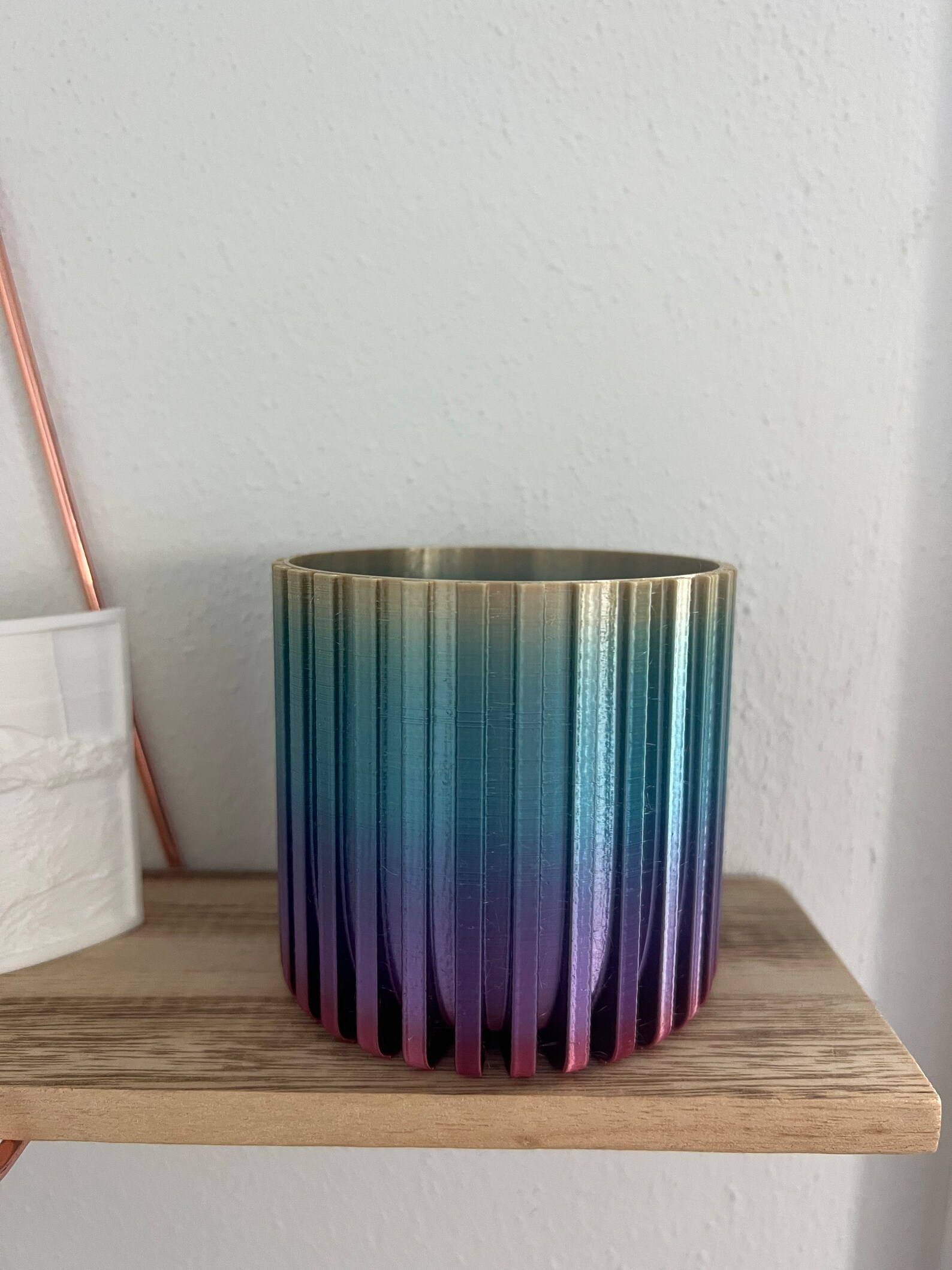 3" Modern Rainbow Planter, Medium 3D Printed Colorful Plant Pot - Etsy