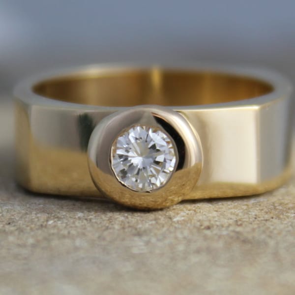 Square Wedding Band - Etsy