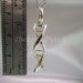 14k White Gold DNA Pendant - DNA Jewelry - Double Helix - Eco-friendly ...
