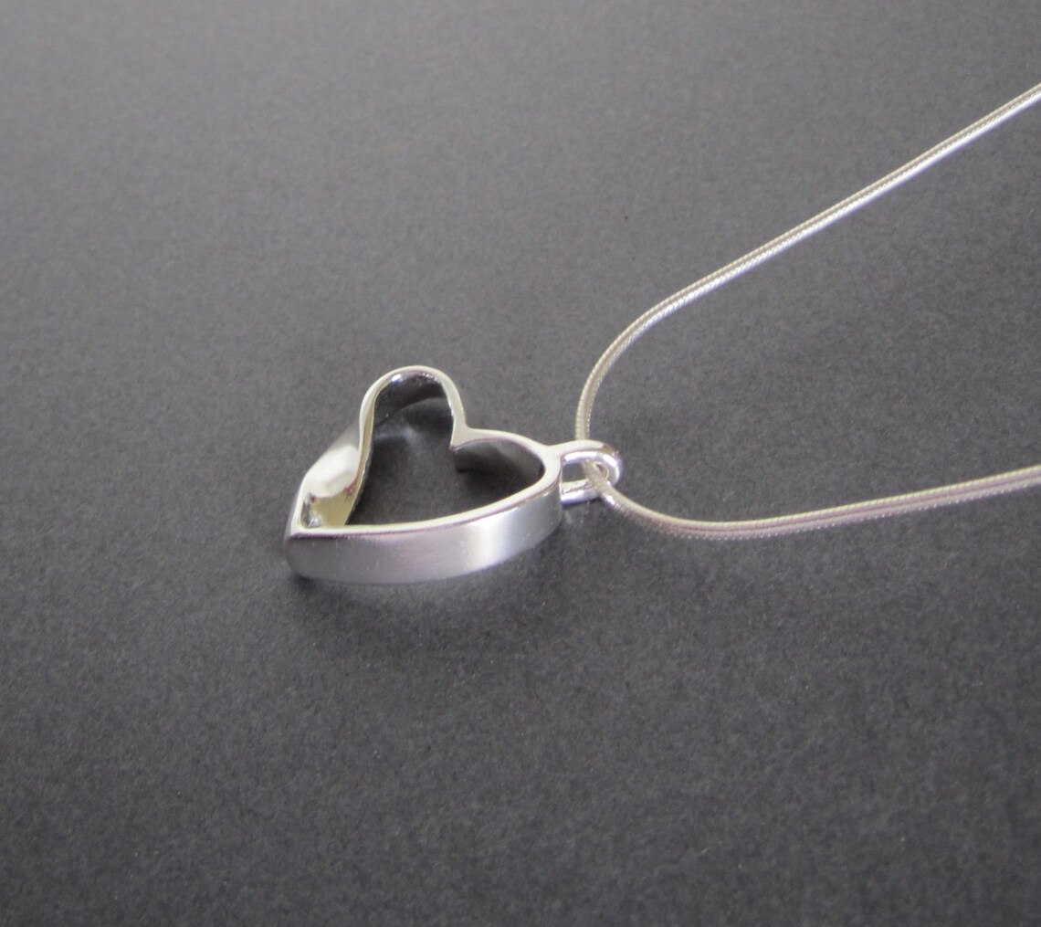Mobius Heart Pendant, Sterling Silver Mobius Heart Pendant, Inspired by ...