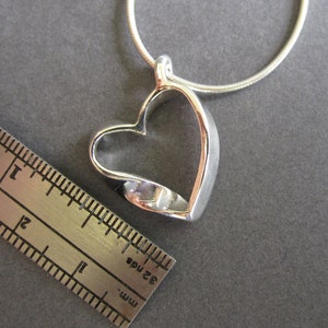 Mobius Heart Pendant, Sterling Silver Mobius Heart Pendant, Inspired by ...