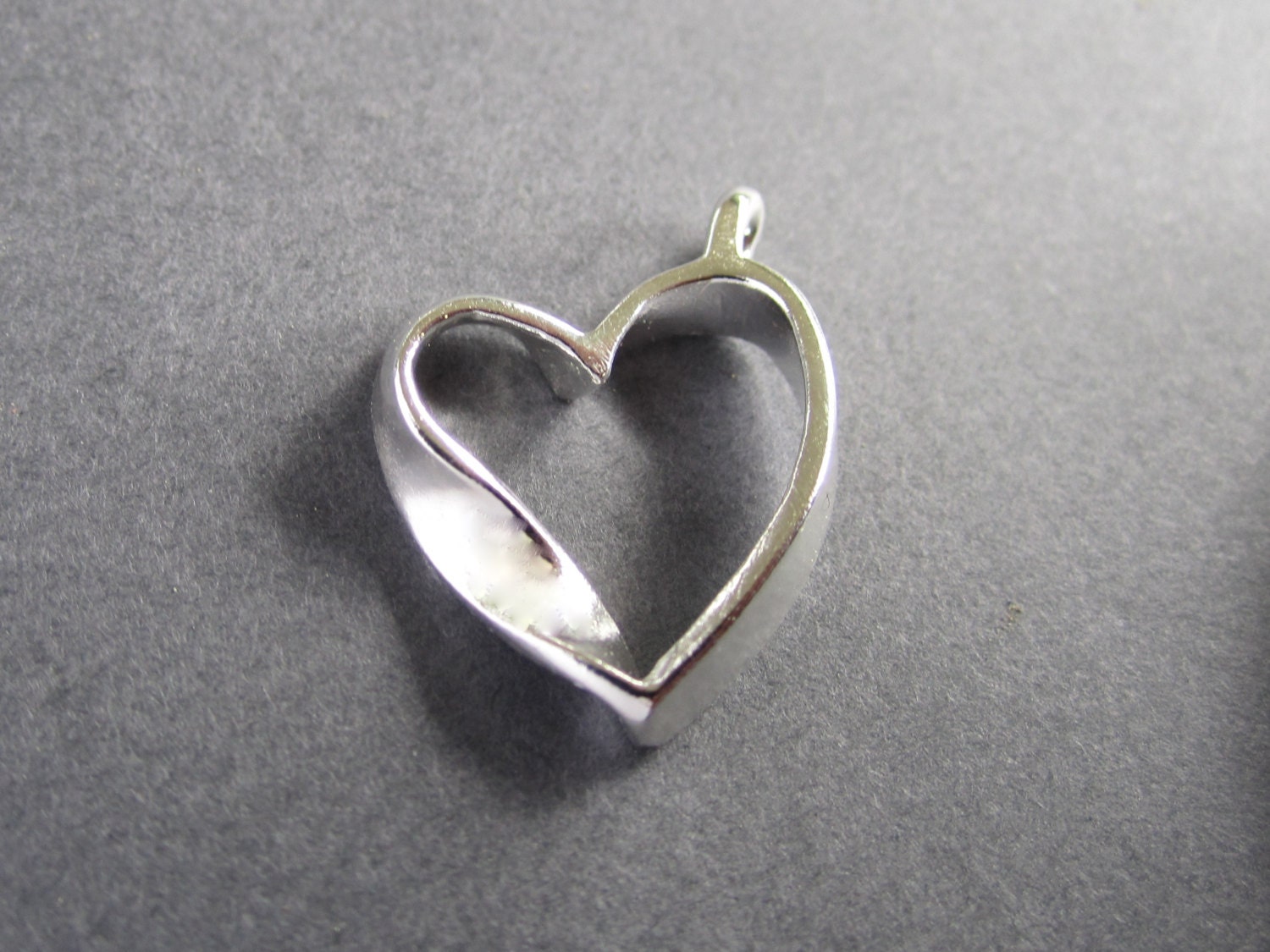 Mobius Heart Pendant, Sterling Silver Mobius Heart Pendant, Inspired by ...