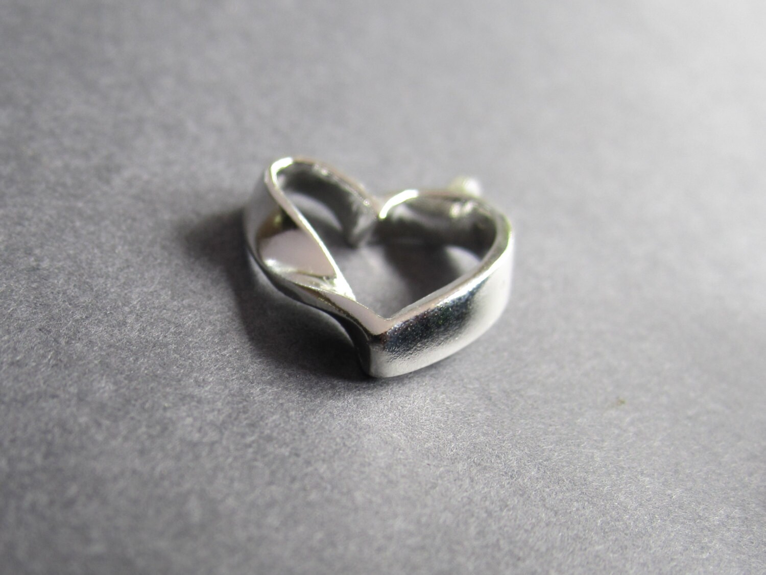 Mobius Heart Pendant, Sterling Silver Mobius Heart Pendant, Inspired by ...
