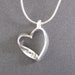 Mobius Heart Pendant, Sterling Silver Mobius Heart Pendant, Inspired by ...