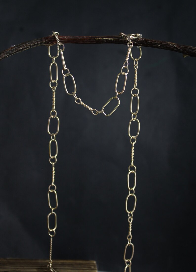 Handmade Gold Chain Solid 14k Yellow Gold Chain Link | Etsy