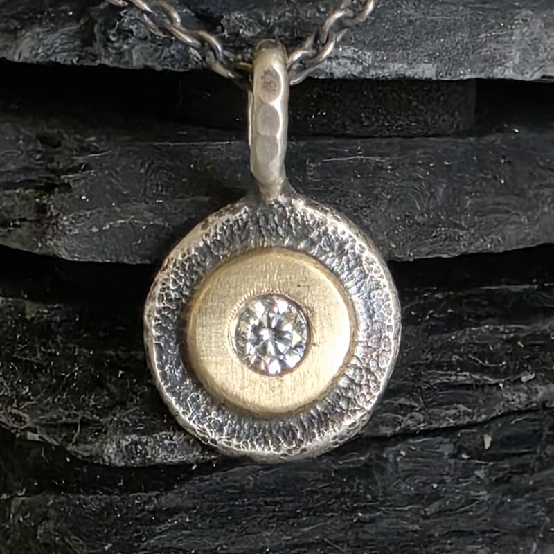 Pebble Pendant 14k - Etsy