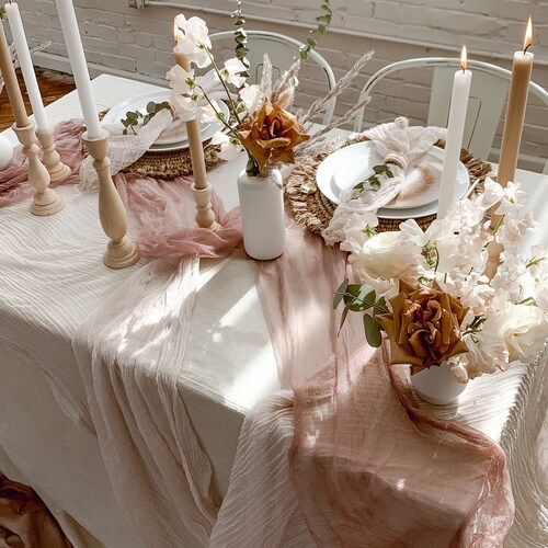 Pink Velvet Table Runner - Etsy