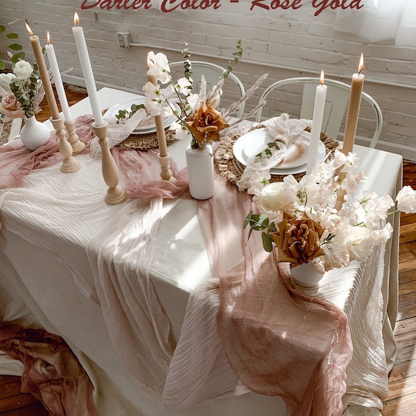 Rose Gold Table Cloth - Etsy