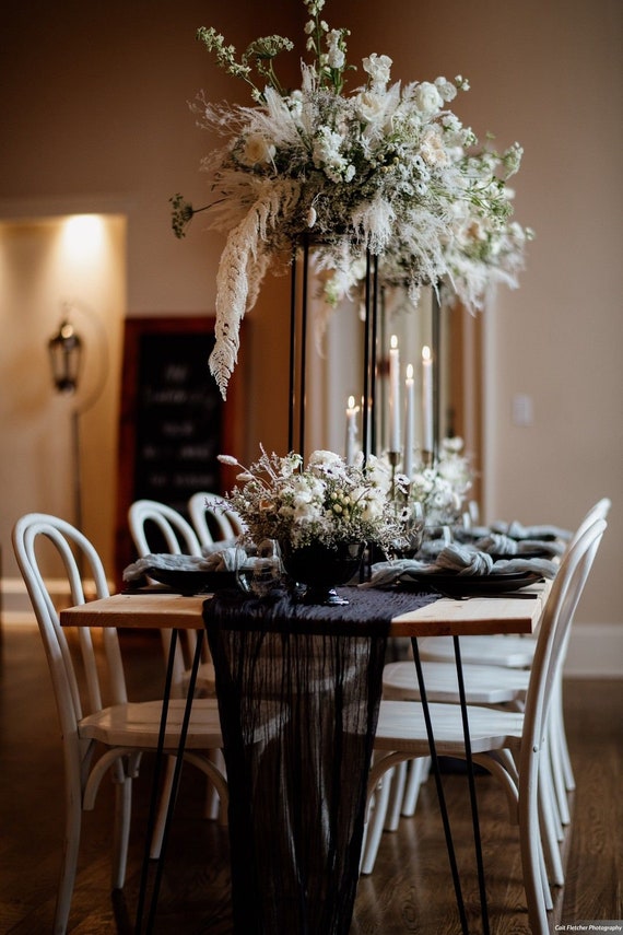 Black Wedding Table Decorations