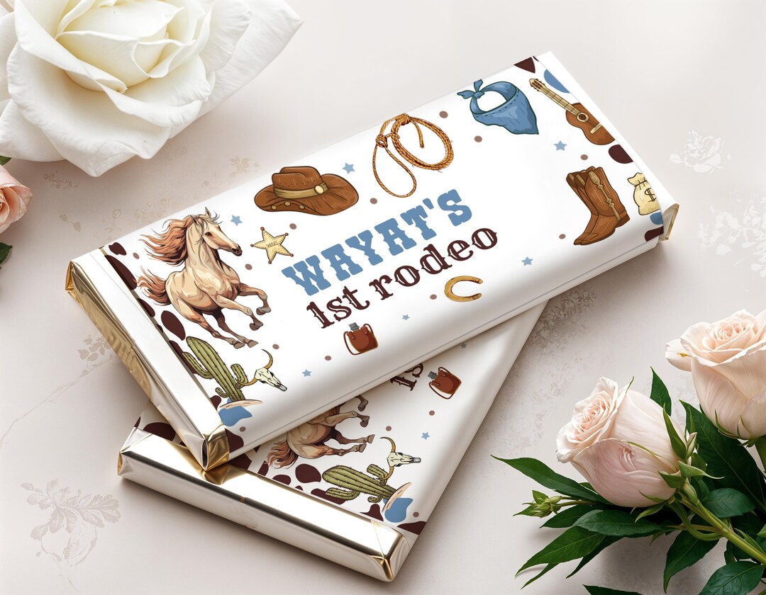 First Rodeo Candy Bar Wrapper, Wild West Birthday (printable) PM110 - Etsy