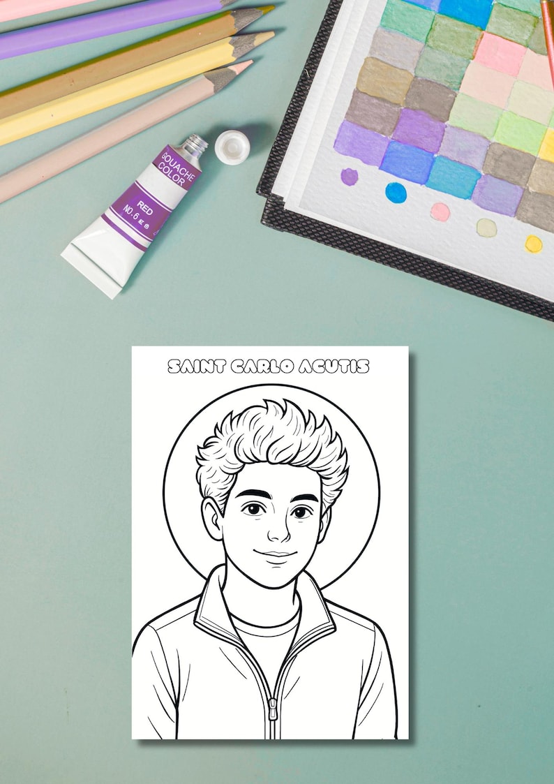 Saint Carlo Acutis - Educational & Coloring Pack - Etsy