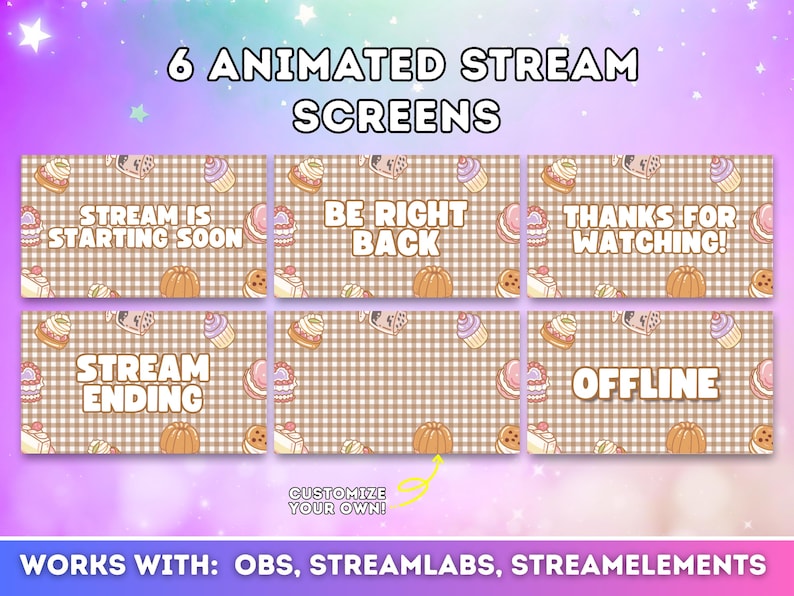 ANIMATED Stream Starter Kit | Stream Layout Package Twitch Alerts ...