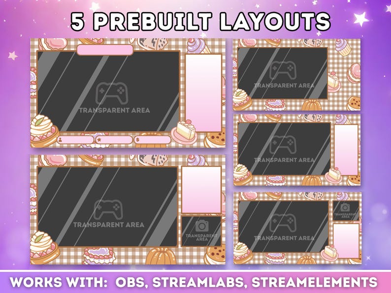 Stream Layout Bundle | Twitch Overlay Streaming Overlay Package Twitch ...