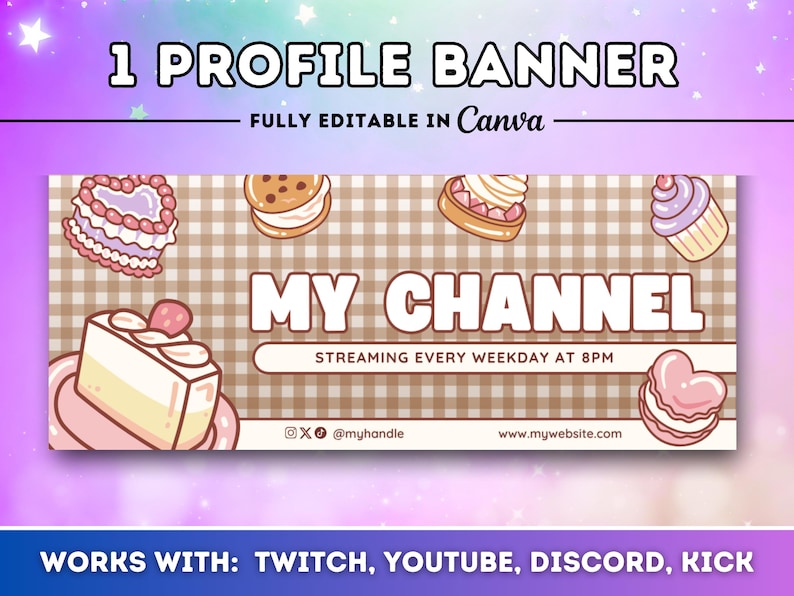 Twitch Brand Bundle | Twitch Banner Twitch Panels Stream Schedule ...