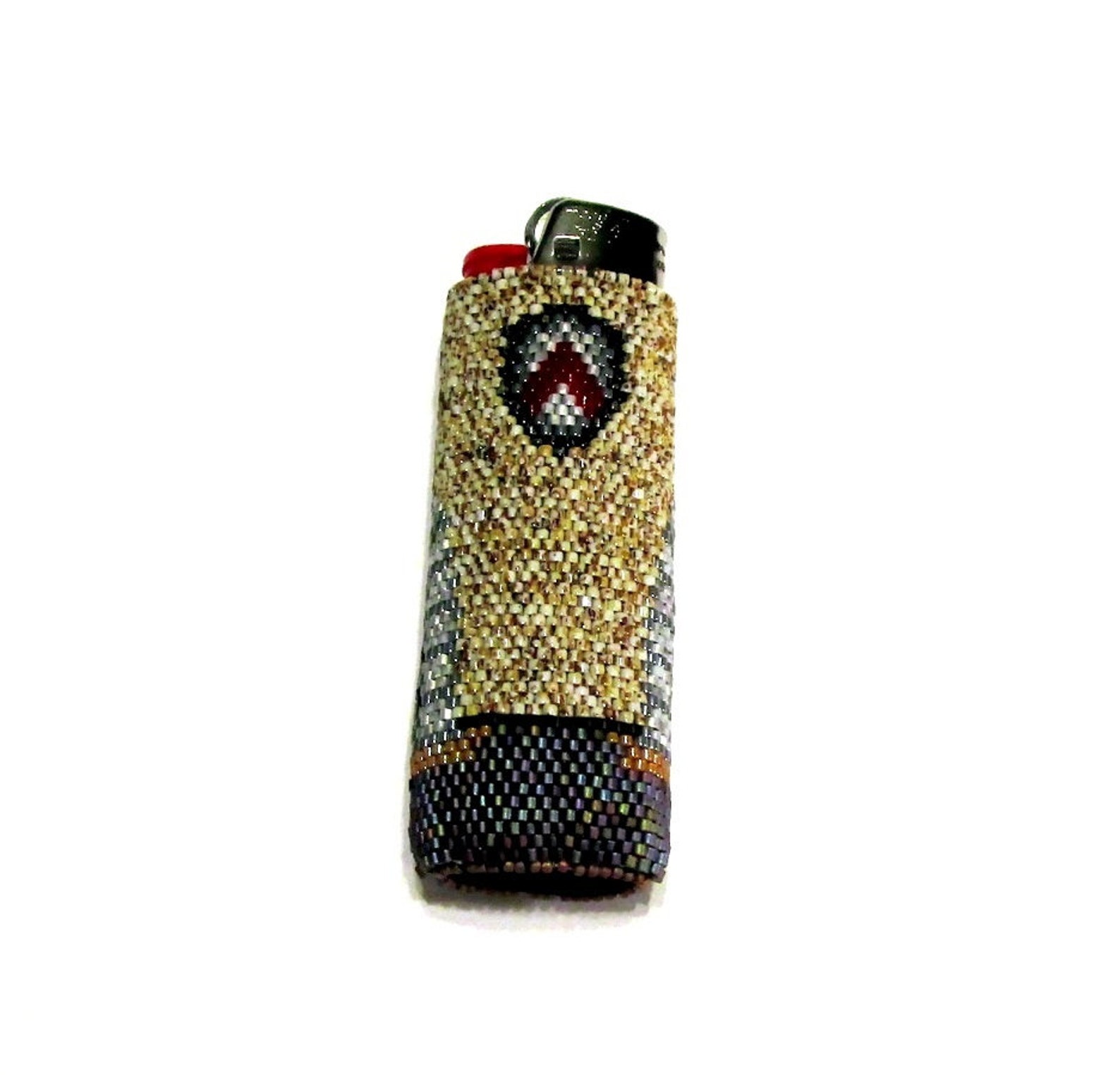 Castle Gate Beaded Lighter Cover Handmade | Etsy