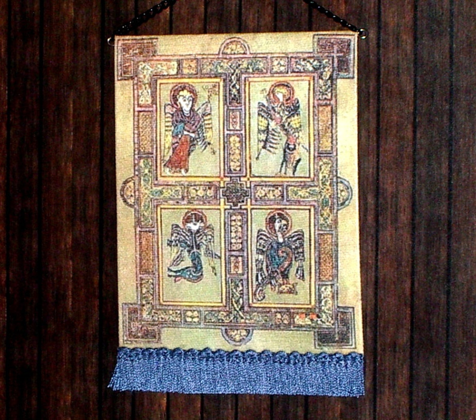 Four Evangelists Medieval Tapestry Dollhouse Miniature 1 12 Scale