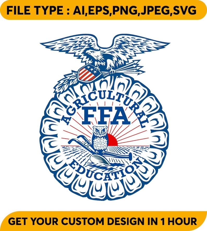 FFA Logo SVG | Eagle, Owl Emblem Clipart (digital Download) - Etsy