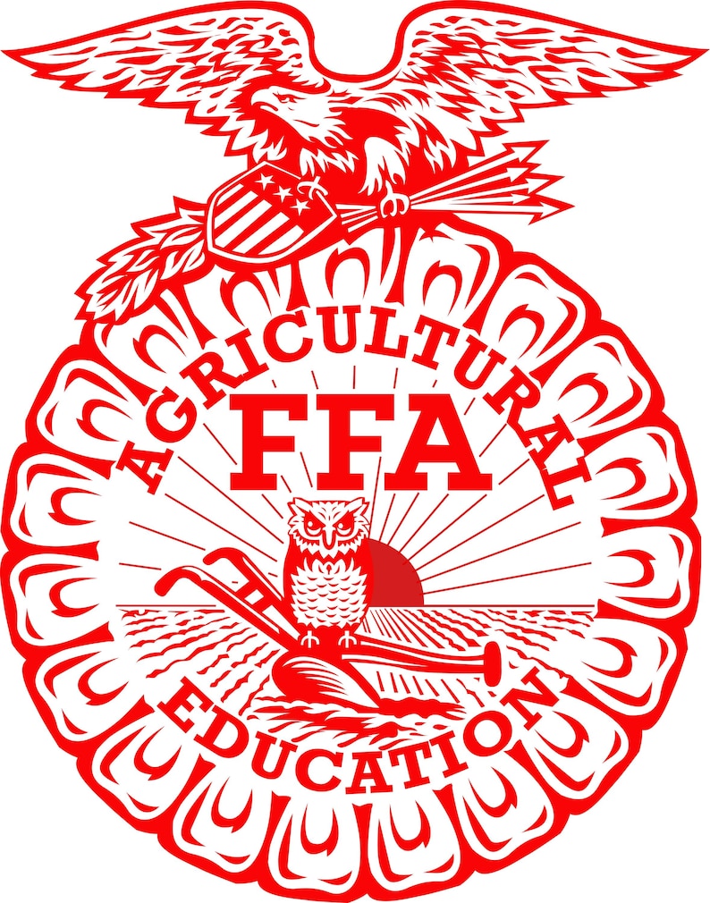 Red FFA Logo SVG | Eagle, Owl & Shield Clipart (digital Download) - Etsy
