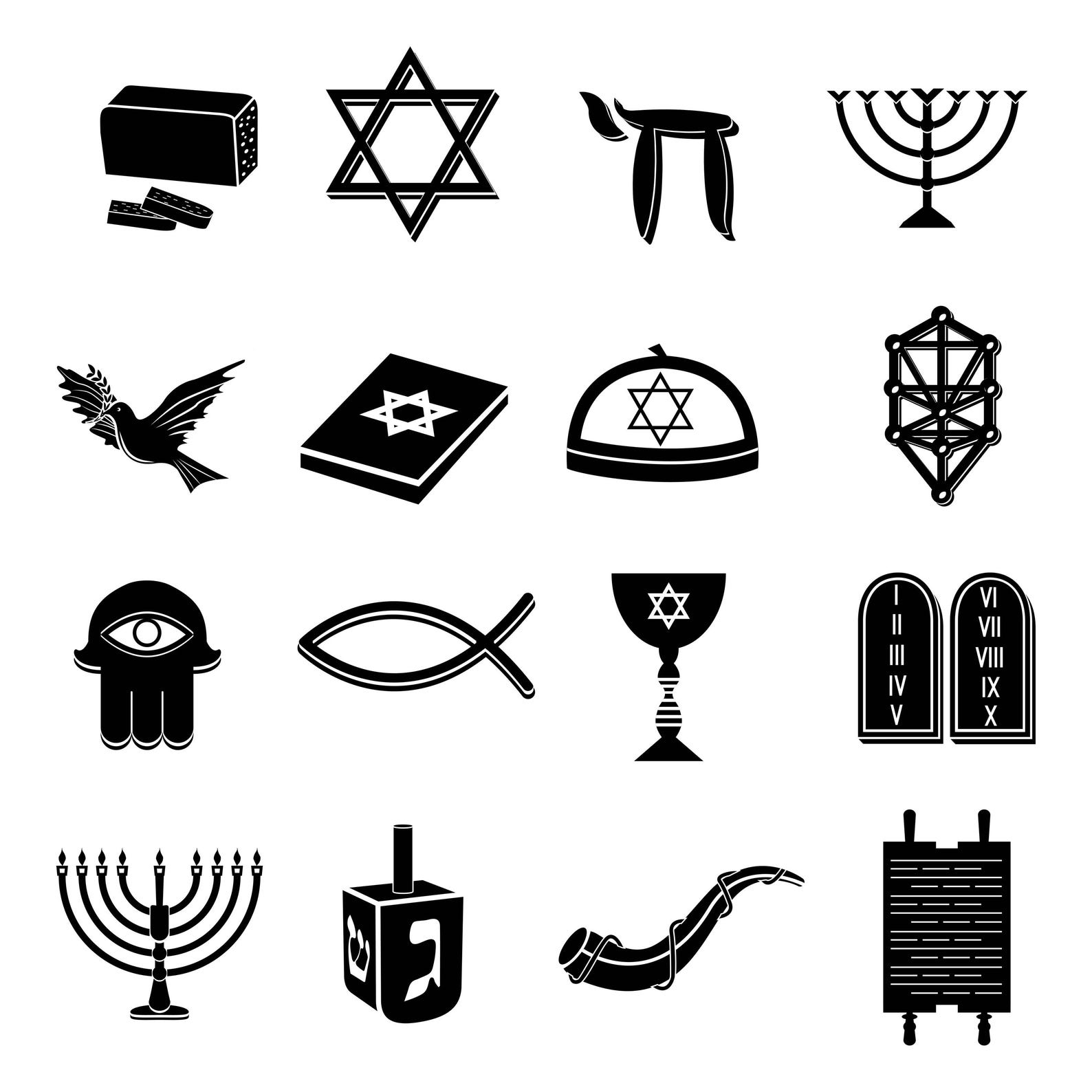 Jewish Symbols SVG Bundle | Judaica Clipart | Hanukkah, Star of David ...