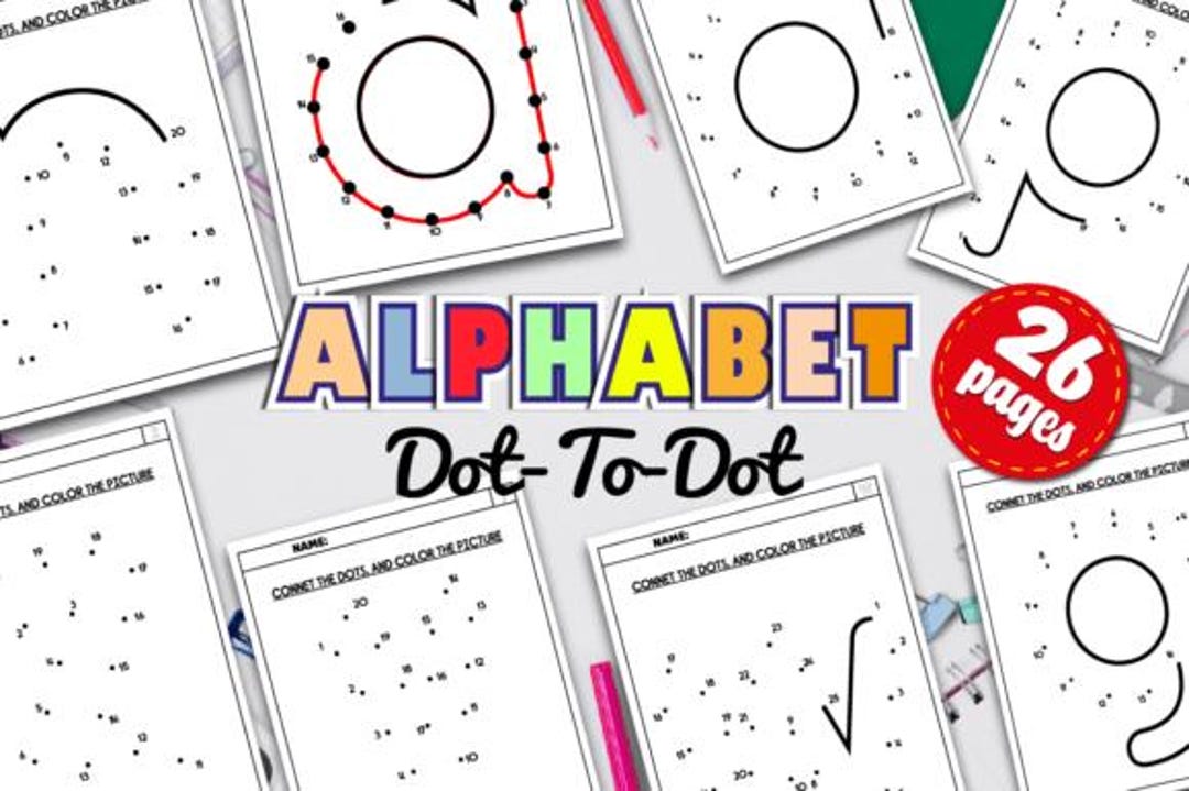 Lowercase Dot Letter Tracing Worksheets | Preschool Handwriting ...
