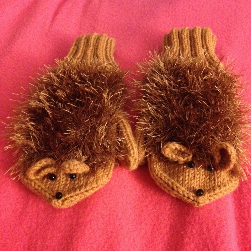 Hedgehog Mittens - Etsy
