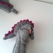Knitted Godzilla Costume Gloves, Fingerless Glove, Animal Mittens ...