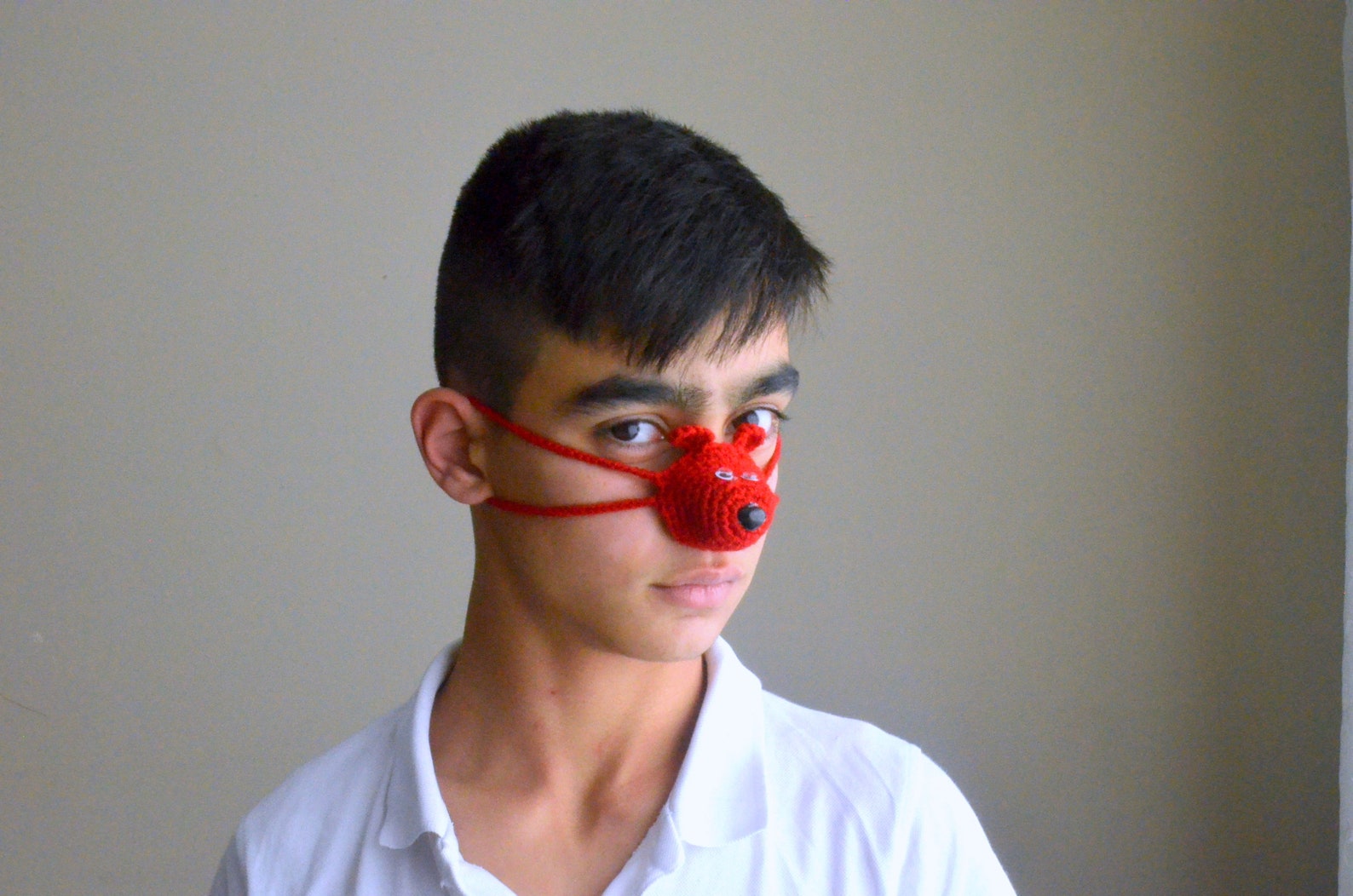 Nose Warmer for Women Red, Nose Hat, Crochet Nose Cozy, Red for Men ...