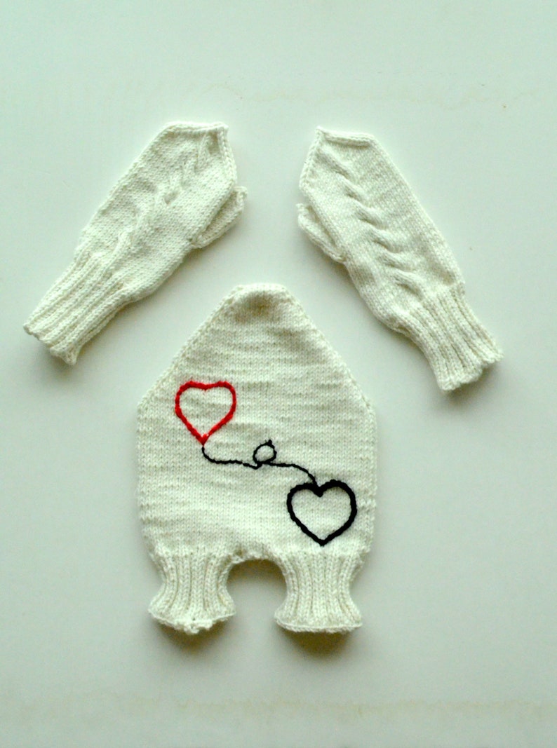 Share the Love Glove, Knitted Couples Mittens, Red Heart Gloves ...