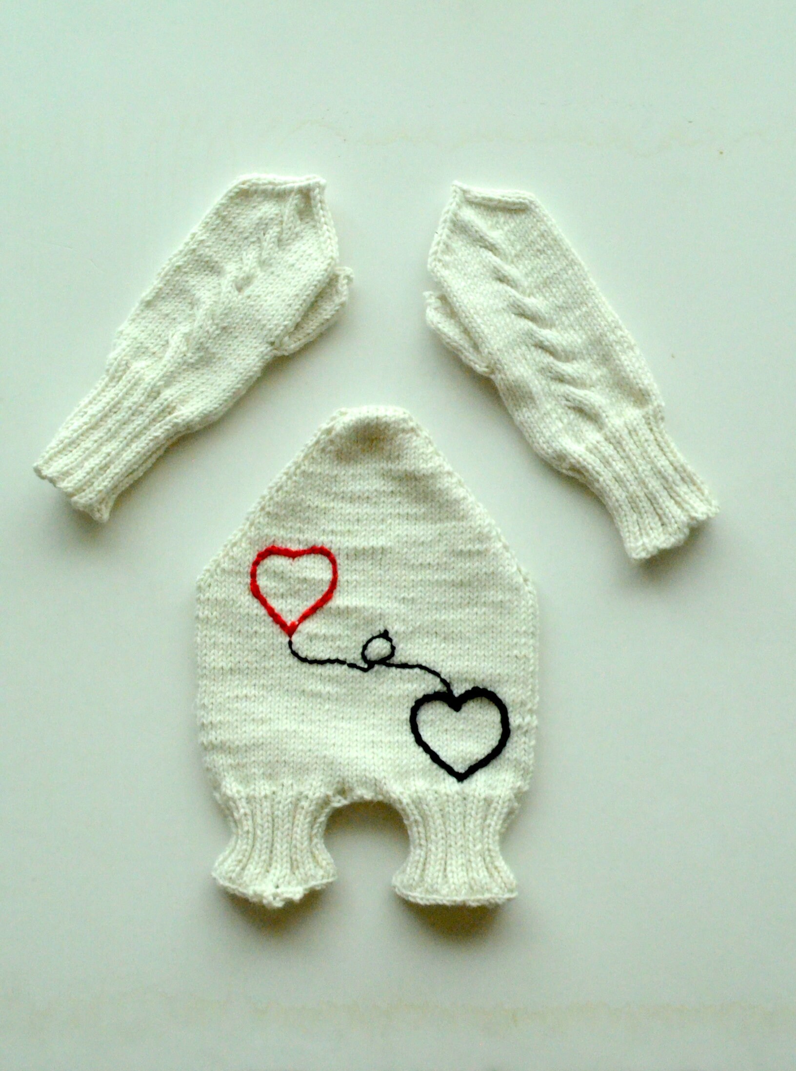 Share the Love Glove, Knitted Couples Mittens, Red Heart Gloves ...