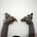 Mice Knit Gloves, Hand Puppet Fingerless, Touch Screen Gloves, Men's ...