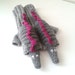 Knitted Godzilla Costume Gloves, Fingerless Glove, Animal Mittens ...