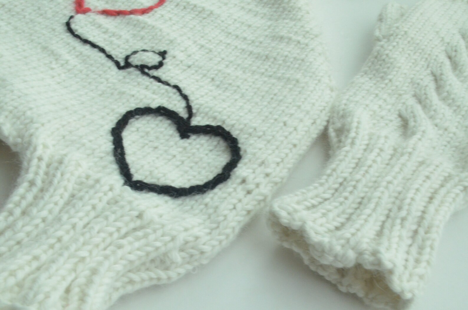 Share the Love Glove Knitted Couples Mittens Red Heart - Etsy