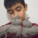 Mice Knit Gloves, Hand Puppet Fingerless, Touch Screen Gloves, Men's ...